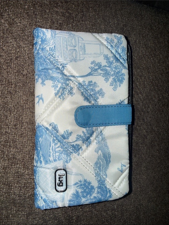 lug | Bags | Lug Blue And White Quilted Wallet | Poshmark